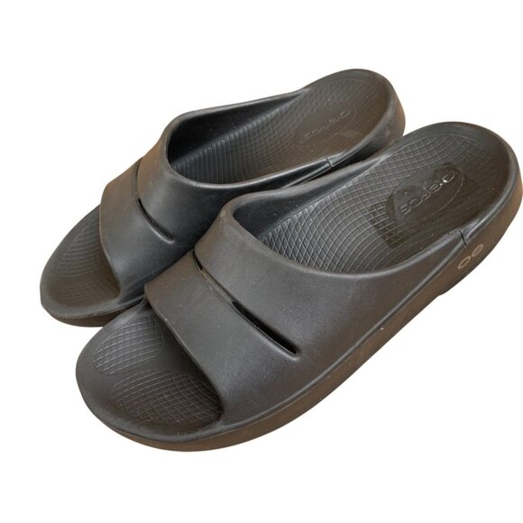 OOFOS | Shoes | Oofos Ooahh Recovery Slide Black Women Size 9 Mens 7 ...